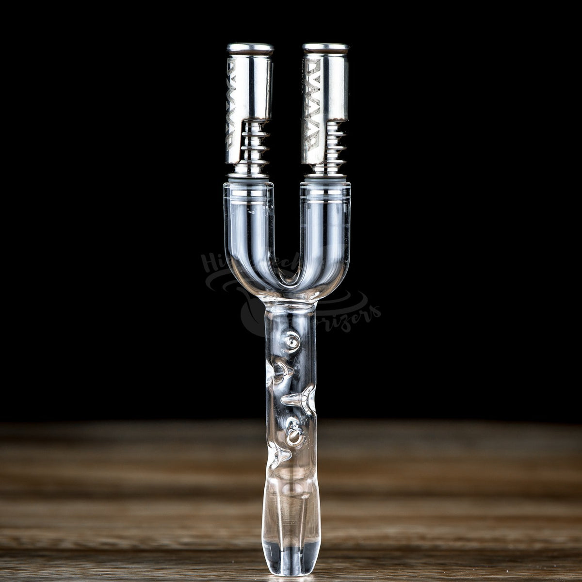 3D Double Barrel Glass VapCap Stem W/Mouthpiece – High Tech Vaporizers